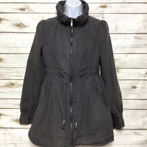 ambition | Jackets & Coats | Dark Grey Anorak Parka Drawstring Jacket ...